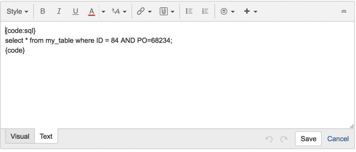Jira code formatting: A few quick tips