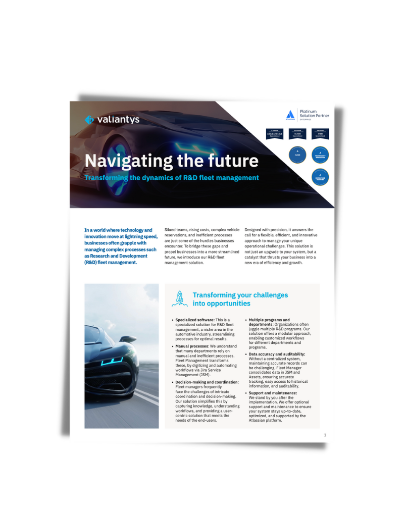 Valiantys | Accelerating Innovation in Automotive R&D